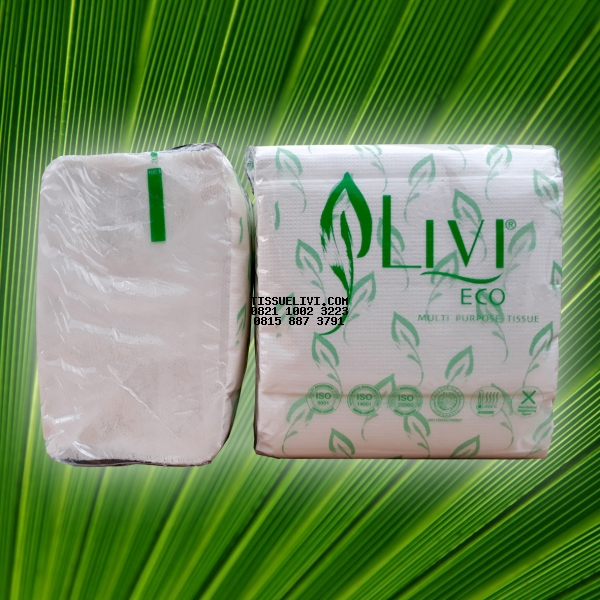 Tissue Livi Pop Up Tissue (Multipurpose) Livi Eco 60 Pack x 150 Sheet / Dus