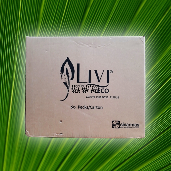Tissue Livi Pop Up Tissue (Multipurpose) Livi Eco 60 Pack x 150 Sheet / Dus