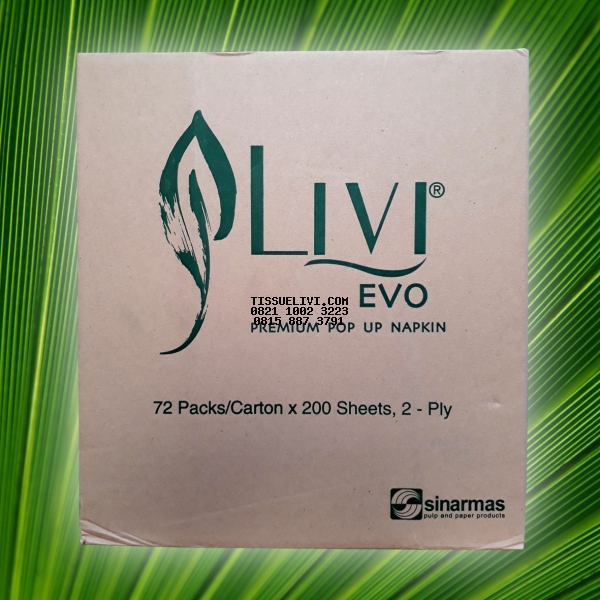 Tissue Livi Pop Up Tissue Livi Evo Premium 72 Pack x 200 sheet / Dus
